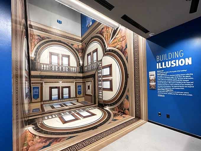 This building illusion will have you tilting your head like a confused puppy trying to understand physics.