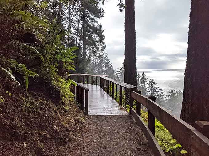 Even on misty days, the boardwalk offers front-row seats to Oregon's greatest show on earth.