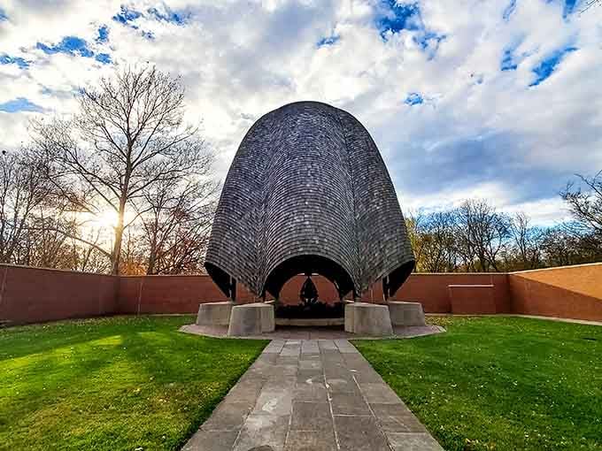 The Roofless Church: where the ceiling is literally heaven and contemplation comes with a view.