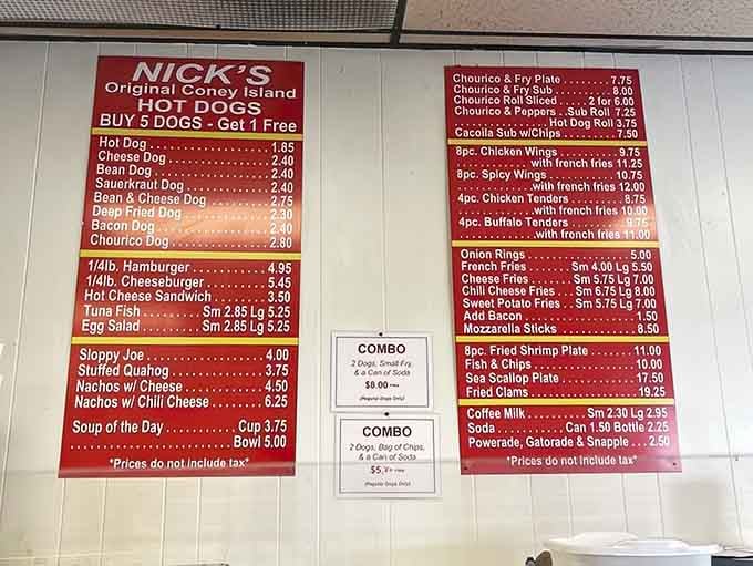 When your menu fits on two boards and people still drive from three towns over, you're doing something magnificently right.