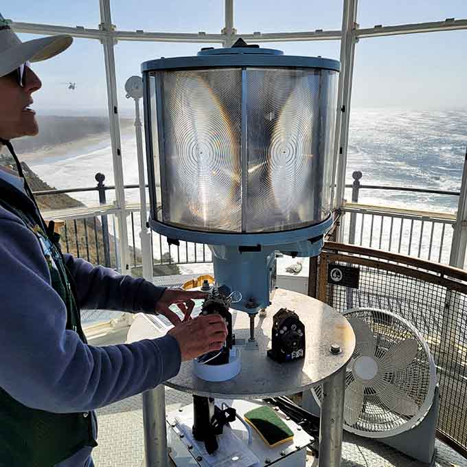 That Fresnel lens has been guiding ships home longer than most of us have been alive.