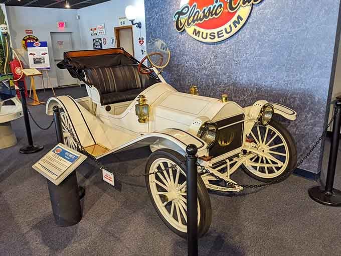 This 1912 charmer had wooden wheels and big dreams, proving our ancestors were braver drivers than we'll ever be.