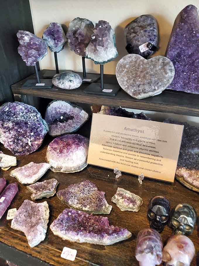 These amethyst geodes aren't just pretty rocks, they're conversation starters that'll make your coffee table infinitely more interesting.