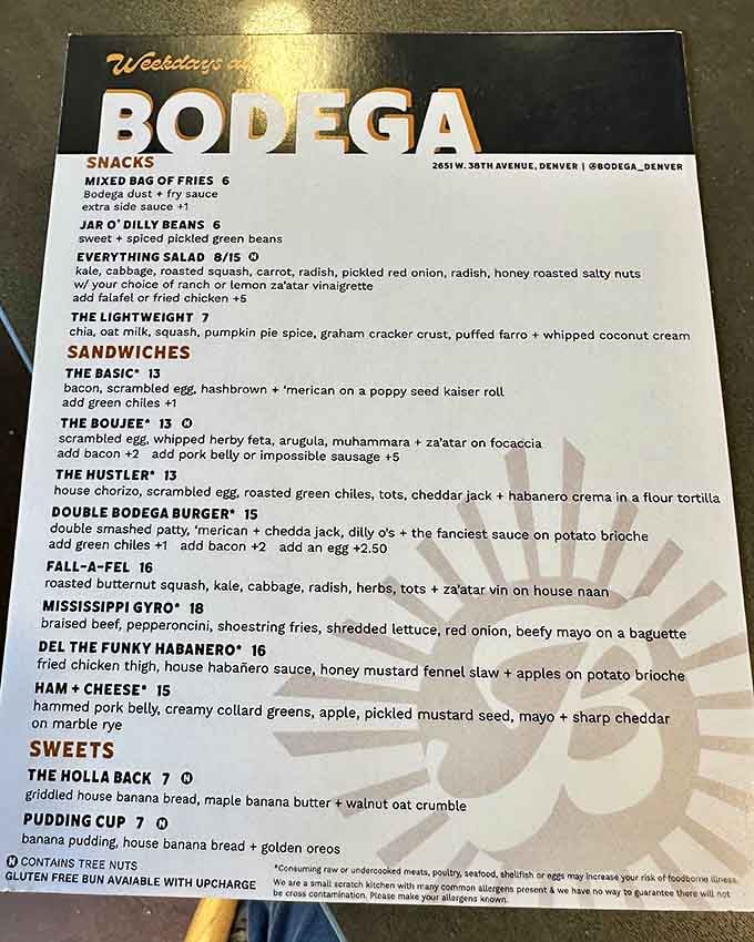 The menu at Odie B's reads like a love letter to anyone who's ever been hungry.