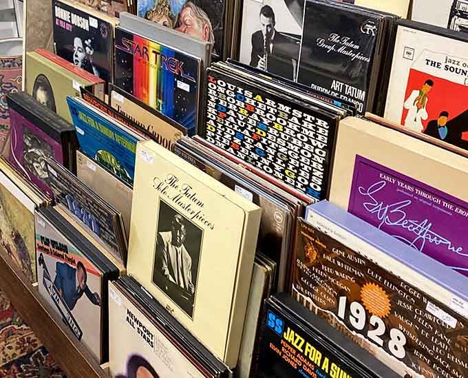 From Sinatra to Star Trek, these vinyl stacks hold the soundtrack to practically every decade worth remembering.