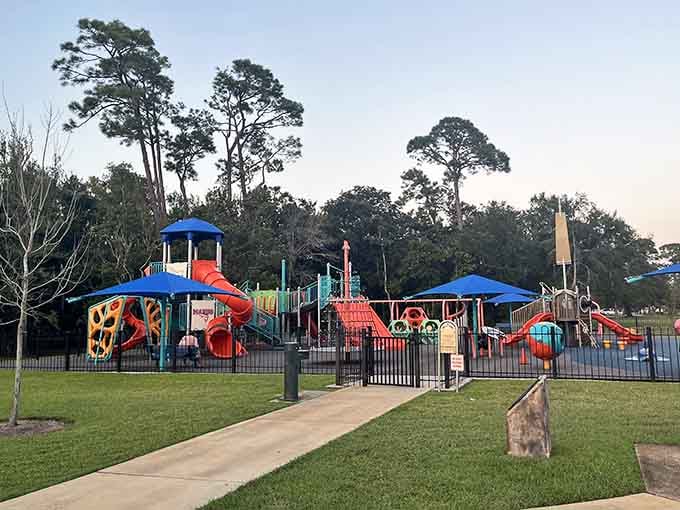 When the local playground looks this inviting, you know the grandkids will actually want to visit more often.