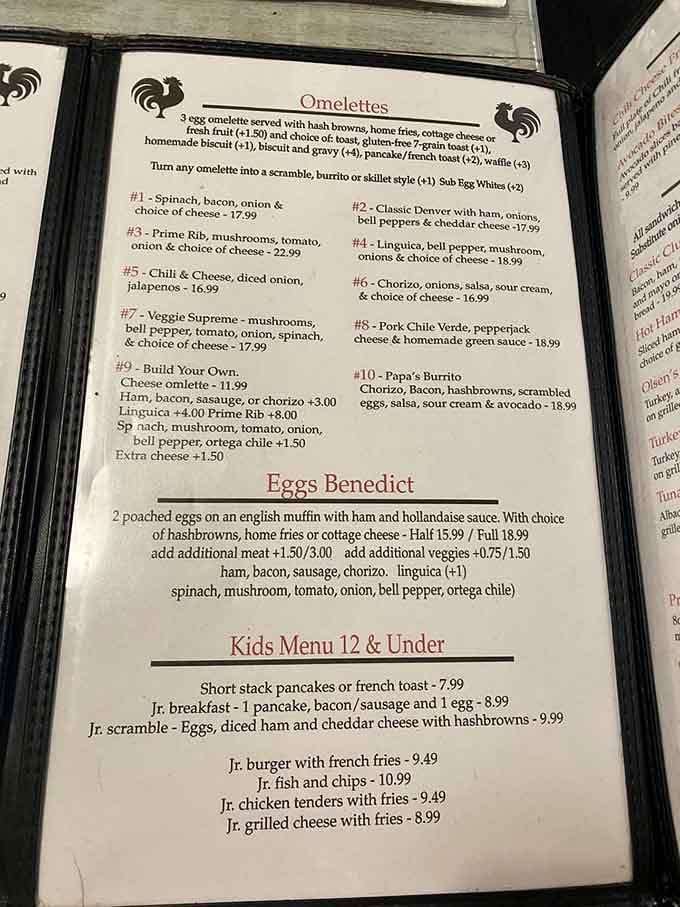 When the menu requires this much reading, you know you're in for some serious eating decisions.
