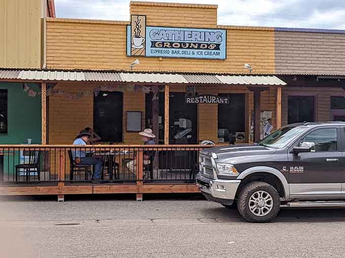 The Gathering Grounds serves up coffee and conversation on a porch made for lingering all afternoon long.