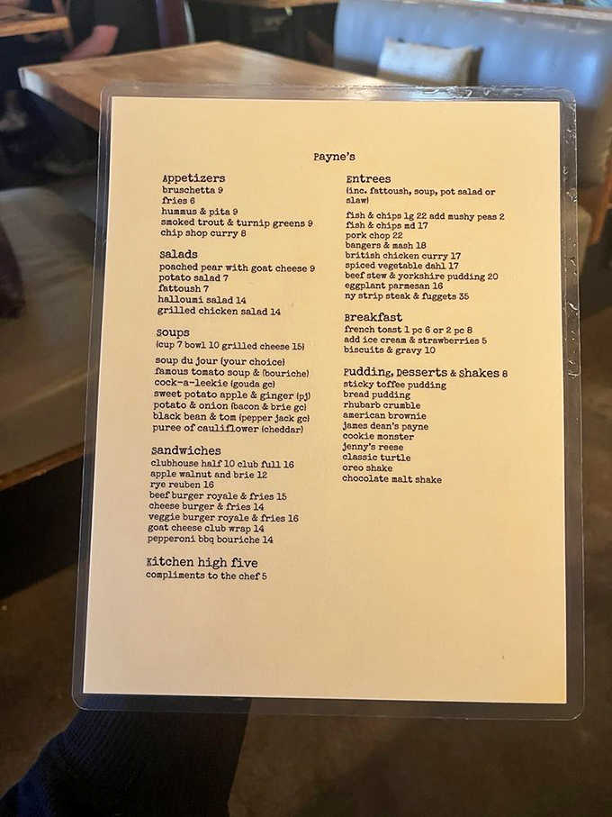 From bruschetta to bangers and mash, this menu reads like a delicious passport stamped with flavor.