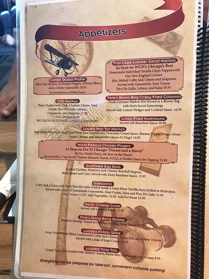 When your appetizer menu features this many options, decision-making becomes the real challenge of dining out.