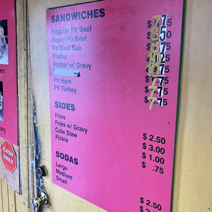 Simple menu, serious food: when a place only needs one pink board, they've mastered their craft perfectly.