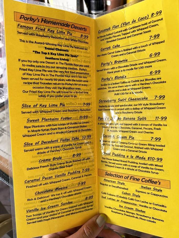 When the menu proudly declares "Famous Fried Key Lime Pie," you know someone's been doing something gloriously right.