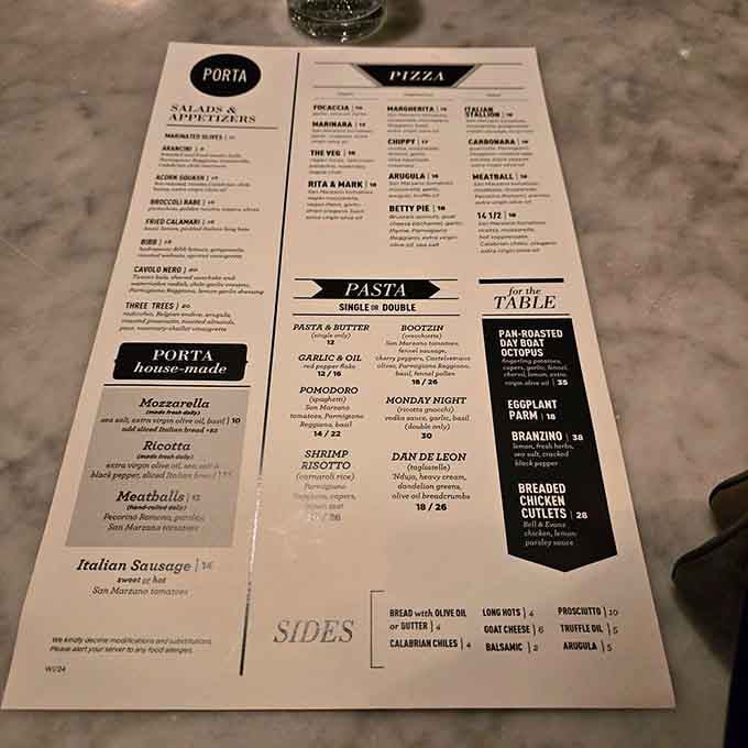 When the menu looks this good on paper, imagine what actually shows up on your plate.