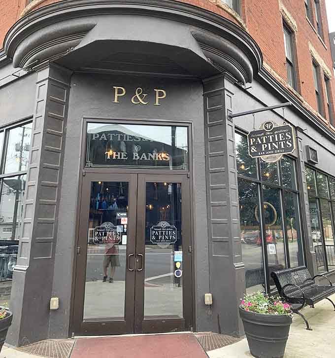 Patties & Pints occupies a corner that screams "historic charm meets craft beer," and yes, both are equally important.