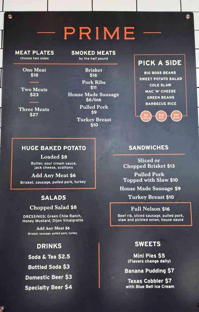 When the menu board becomes your new favorite reading material, you know you're in barbecue heaven.