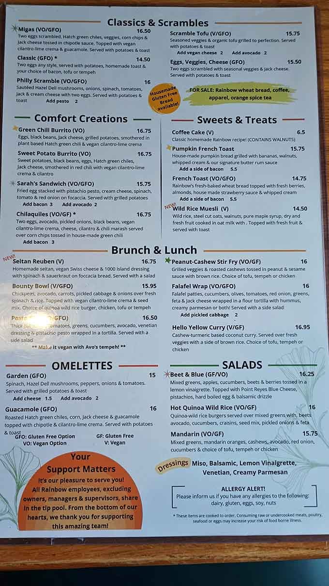 This menu reads like a love letter to anyone who's ever been truly, magnificently hungry at breakfast time.