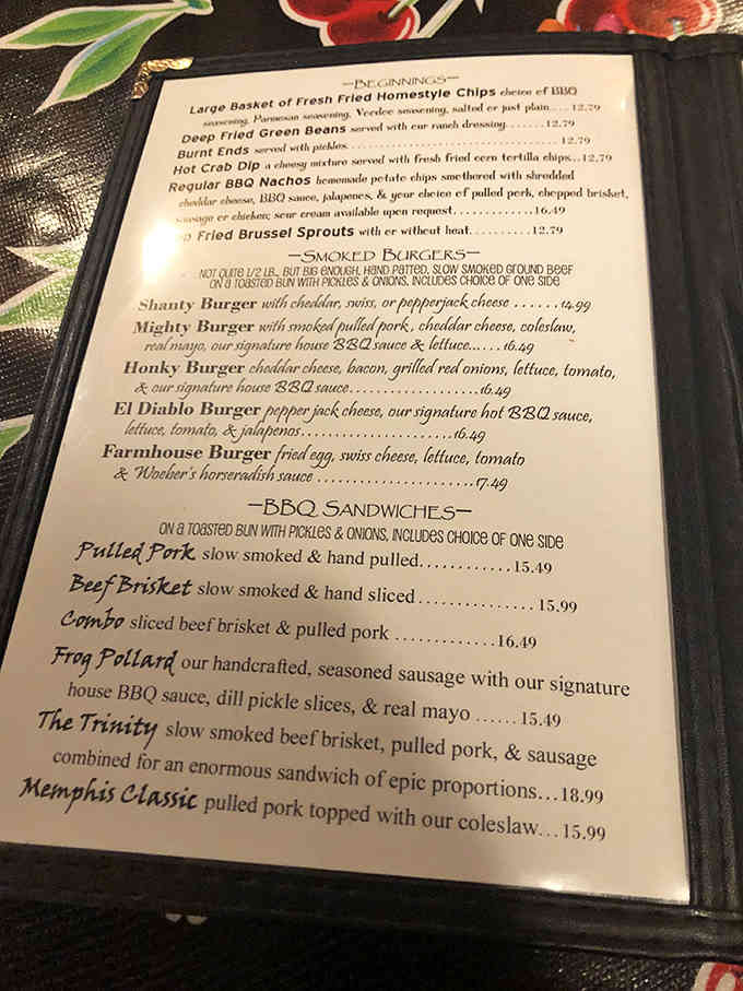 When a menu lists "The Trinity" as an enormous sandwich of epic proportions, you know they're not messing around here.