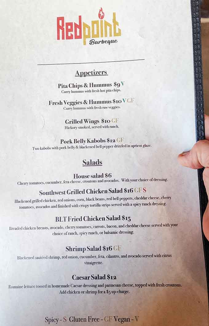 A menu that offers both pork belly kabobs and hummus? Now that's the kind of creative confidence we love.