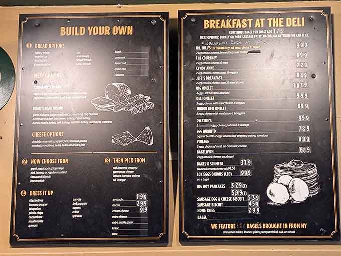 The build-your-own menu gives you complete control, while breakfast options promise to start your day absolutely right.