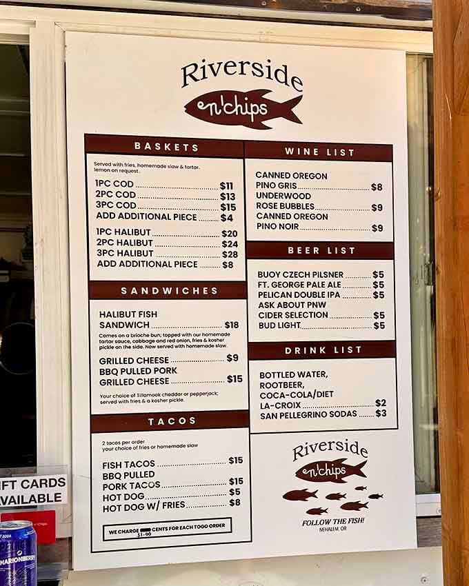 When the menu board looks this straightforward, you know they're confident about what they're serving you.