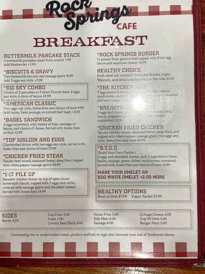 From buttermilk pancakes to chicken fried steak, this menu speaks fluent comfort food with a perfect Arizona accent.