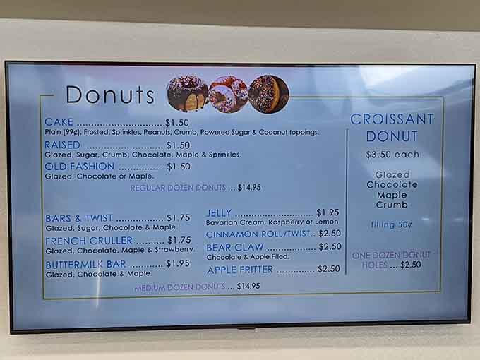 This menu board is basically a choose-your-own-adventure novel, except every ending involves you being extremely happy.