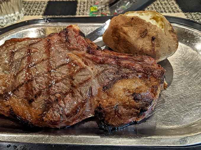 This ribeye's char could make a vegetarian reconsider their life choices, and that's not even an exaggeration.