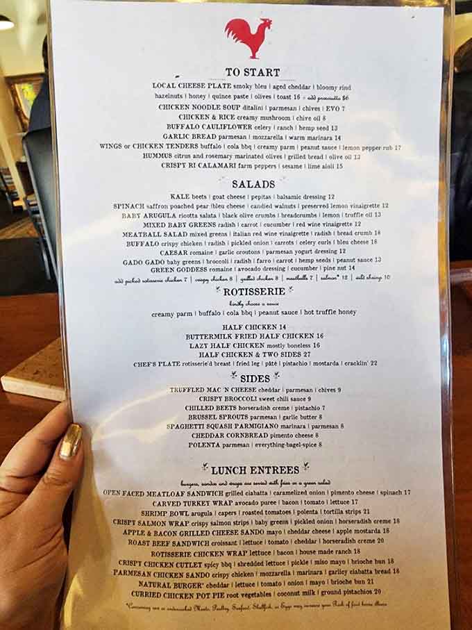 A menu that proves rotisserie chicken is just the opening act to a much bigger show.
