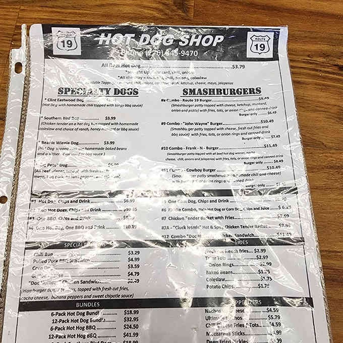 The menu board reveals the delicious damage you can do to your wallet: surprisingly little for surprisingly satisfying food.