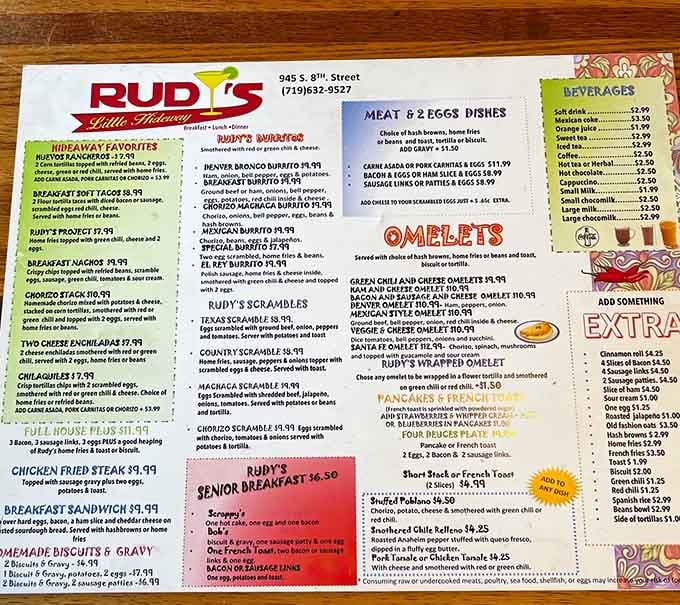 This menu is a choose-your-own-adventure book where every path leads to delicious satisfaction and happiness.