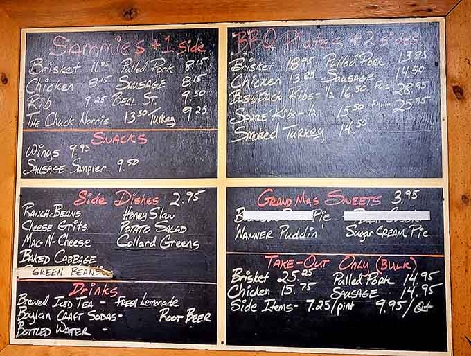 That handwritten menu board tells you everything's made fresh, and "The Chuck Norris" better live up to its name.