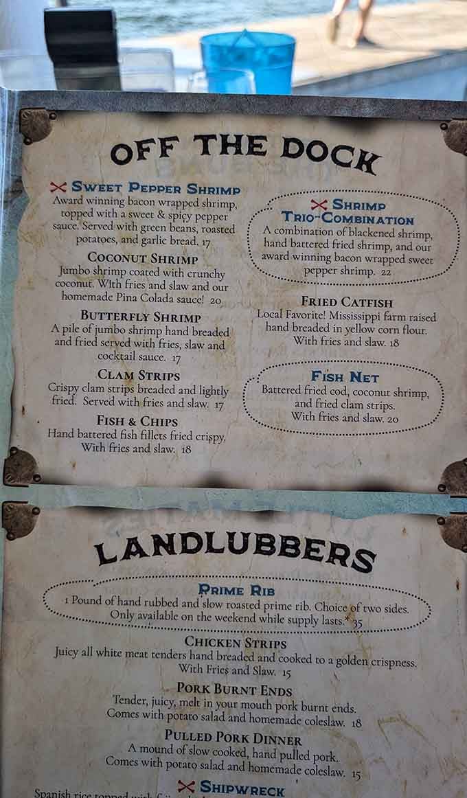 When a menu promises Pina Colada sauce with your coconut shrimp, you know someone's having fun in the kitchen.