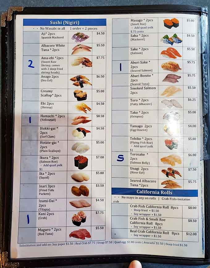 A menu where every option is a winner, featuring generous portions that redefine sushi value.