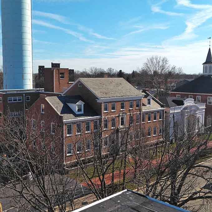 Salem's rooftops tell their own story, a patchwork of architectural history stretching across the downtown skyline.