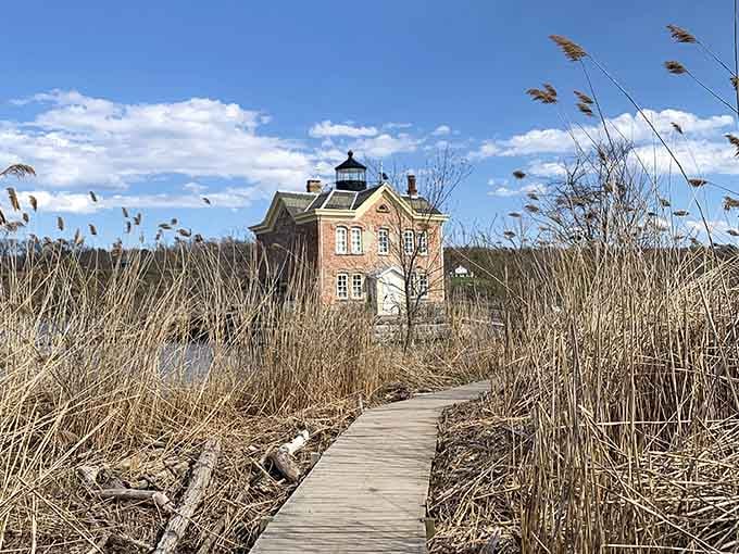 That lighthouse moment when you realize you've walked into a postcard that somehow got better in person.