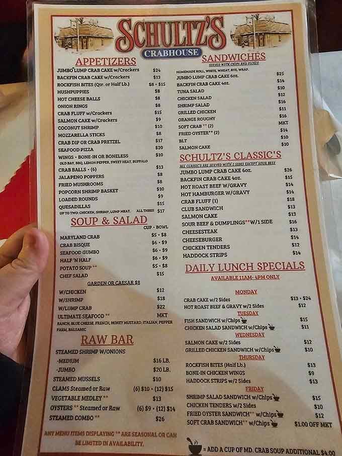 This menu reads like a greatest hits album of Chesapeake Bay, and every track is a banger.