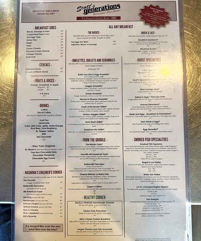 A menu this extensive means you'll need multiple visits, but let's be honest, you were coming back anyway.