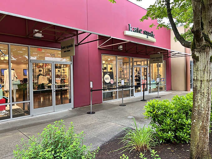 That signature pink storefront practically radiates joy and the promise of adorable accessories at actual human prices.