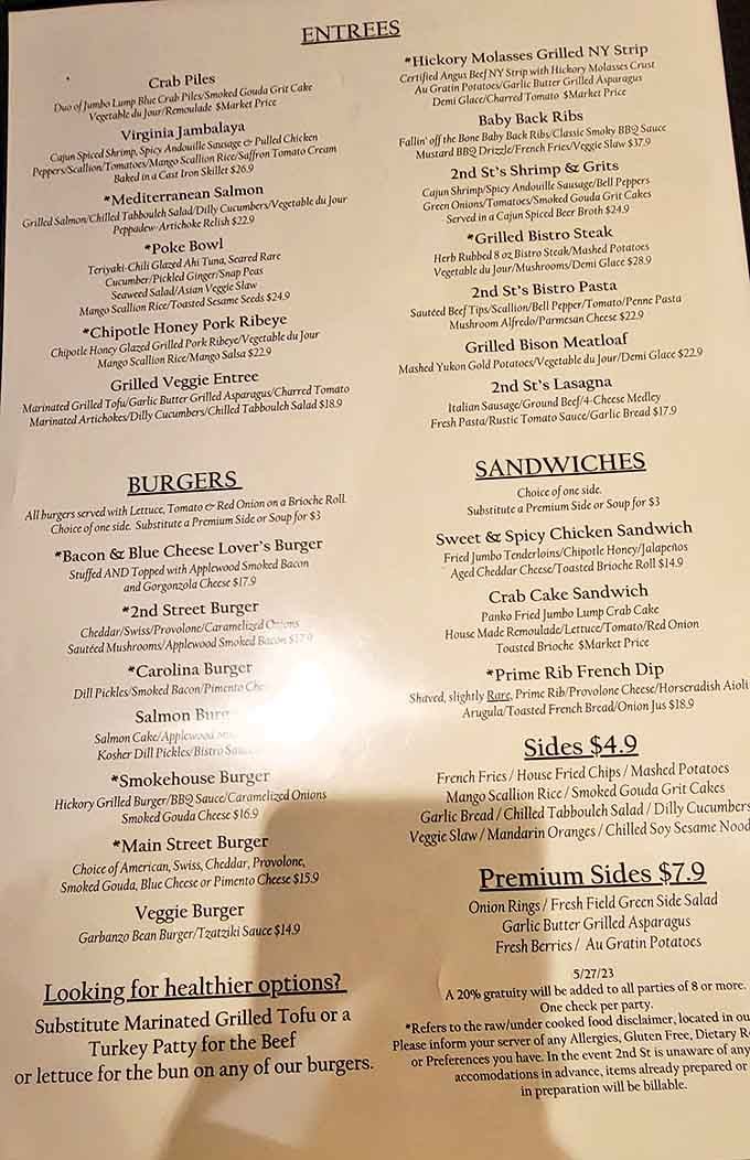 This menu reads like a greatest hits album of American comfort food, with enough variety to please everyone.