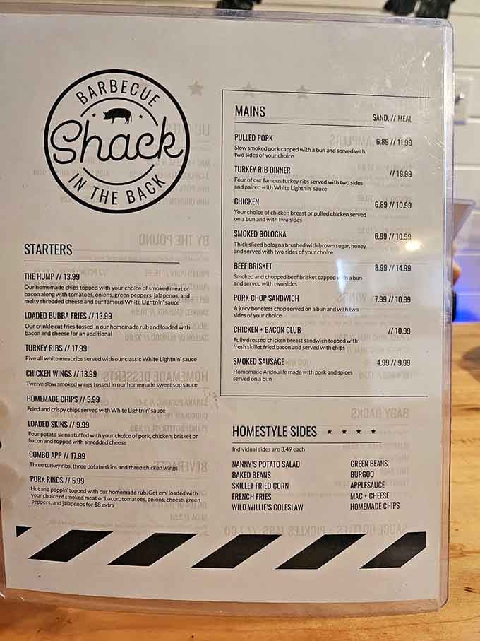 When a menu features turkey ribs and smoked bologna, you know you've found adventurous pit masters.