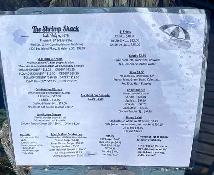 When a menu has been perfected since 1978, you know they've figured out what works and stuck with it.