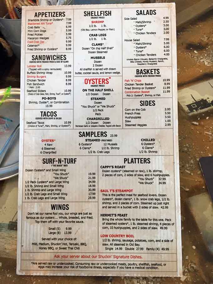 This menu reads like a love letter to the ocean, with options that'll make choosing nearly impossible.