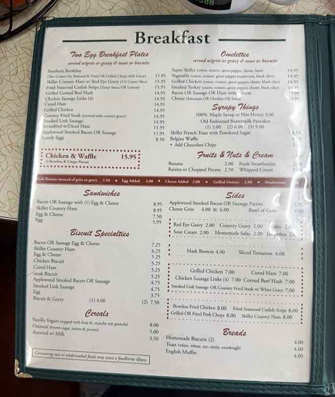 This menu has been making people hungry since Eisenhower was president, and it still works like a charm.