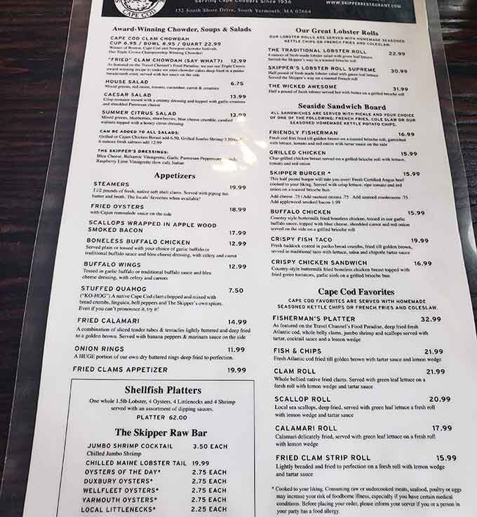 Award-winning chowder gets top billing, as it should when you've earned the bragging rights to prove it.