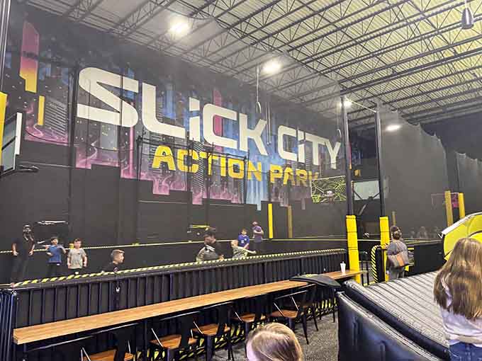 The colorful signage and energetic atmosphere hit you the moment you step inside this action-packed wonderland.