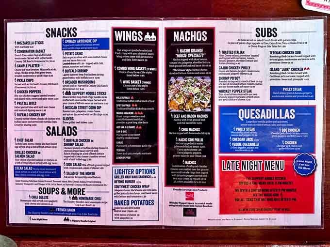 When a menu promises wings, nachos, and late-night fuel, you know someone understands what people really want.