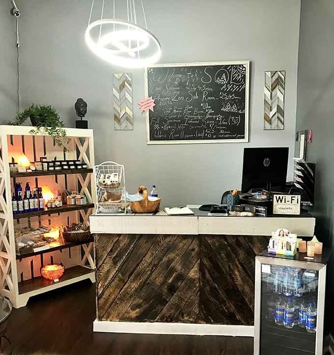 The front desk where your journey to relaxation officially begins, because even zen needs a check-in counter.