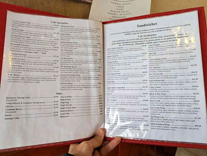 A menu this extensive means you'll need multiple visits to try everything, which is exactly the problem you want.