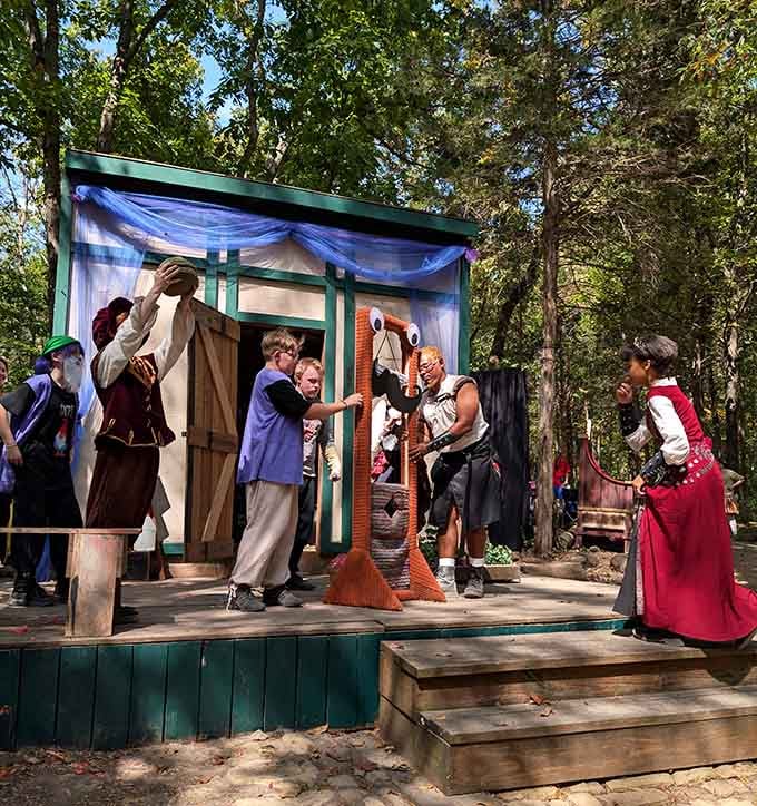 Street performers bring medieval comedy to life with period-appropriate humor that'll have you laughing like a court jester.