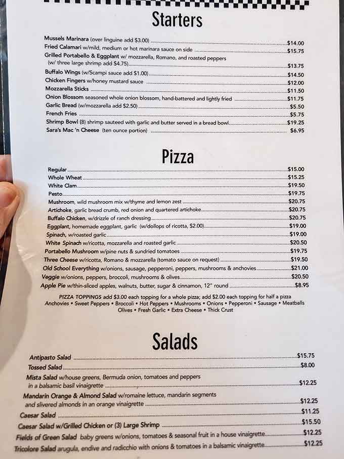 This menu reads like a greatest hits album, except every track is actually good and won't skip.